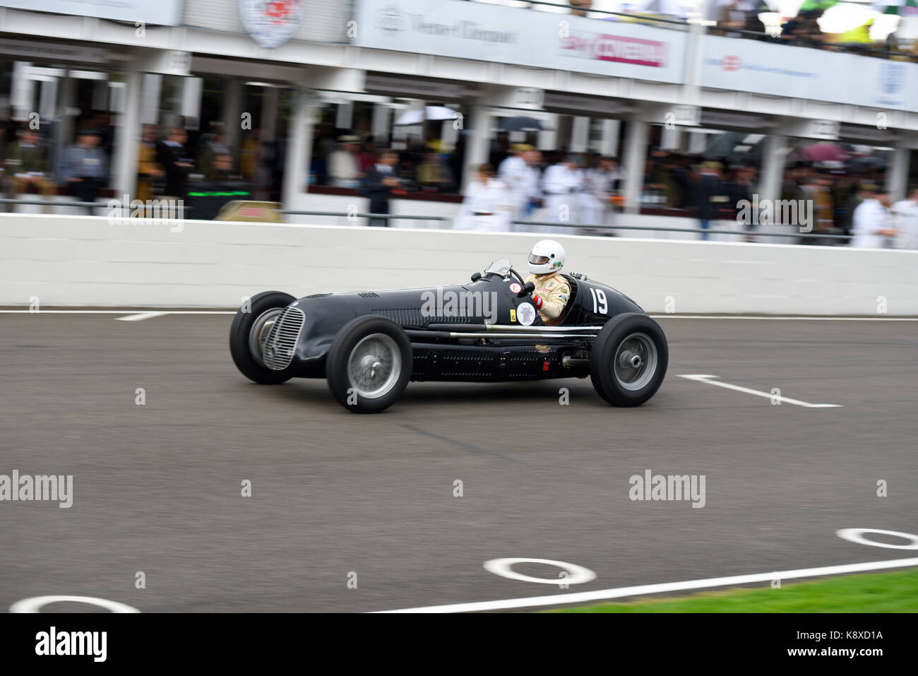 Maserati 8CL racing at Goodwood Revival 2017 in Goodwood Trophy for ...