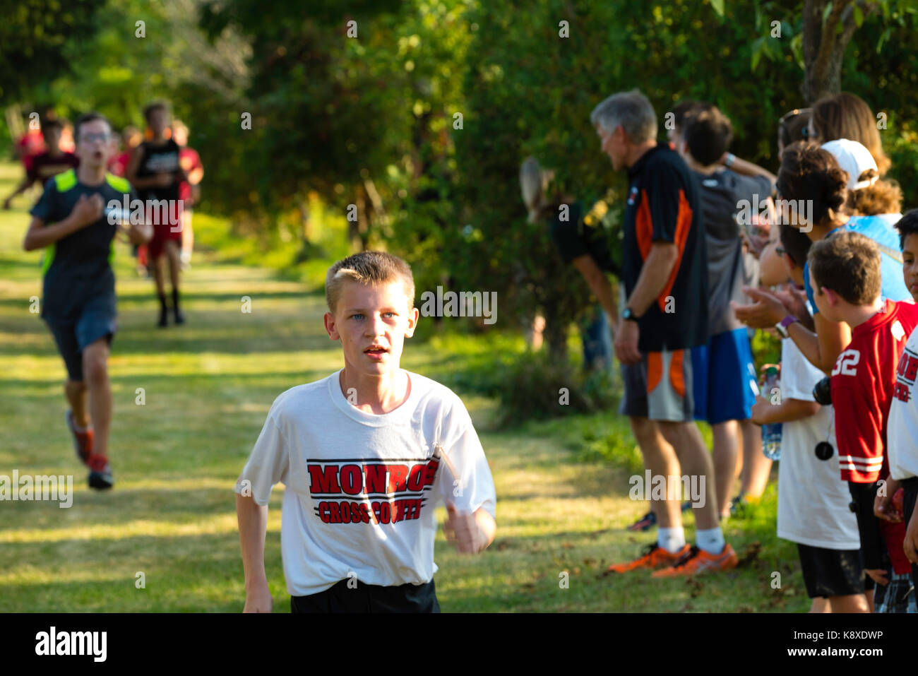 Image from a middle school cross country meet held in Oregon, Wisconsin ...