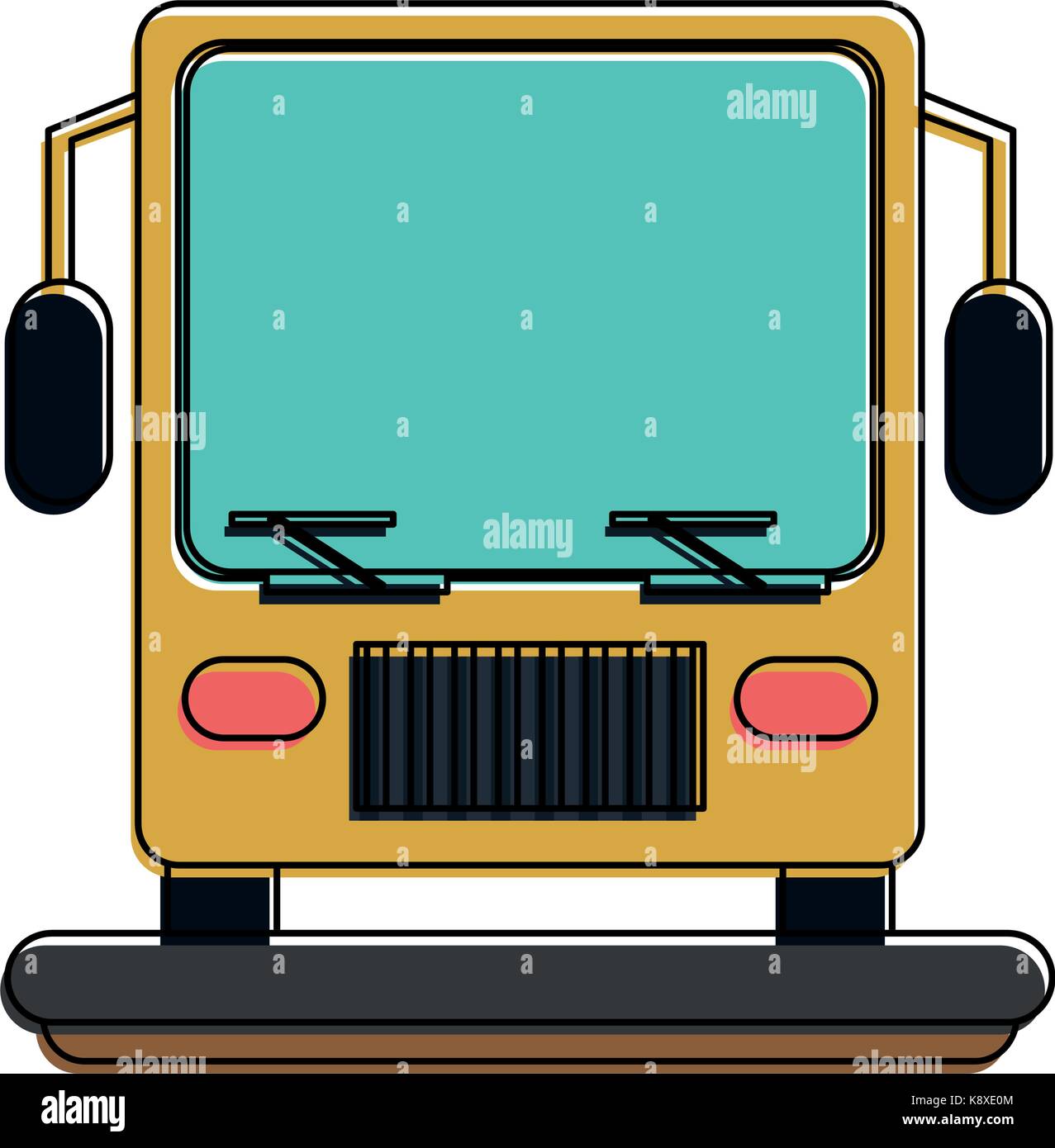 bus frontview icon image Stock Vector Image & Art - Alamy
