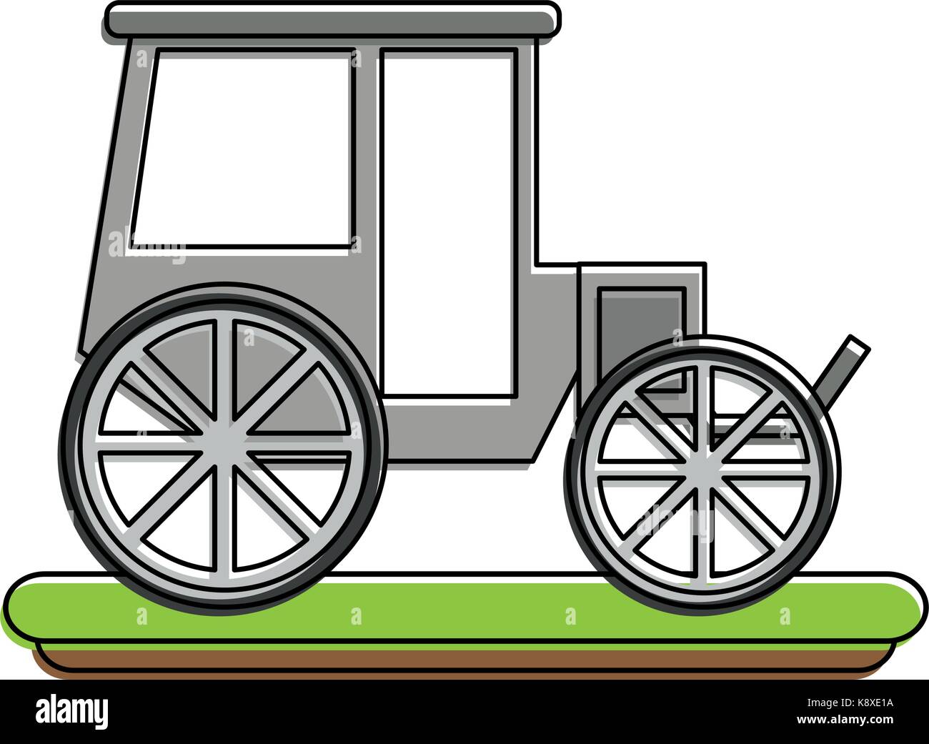 White chariot Stock Vector Images - Alamy