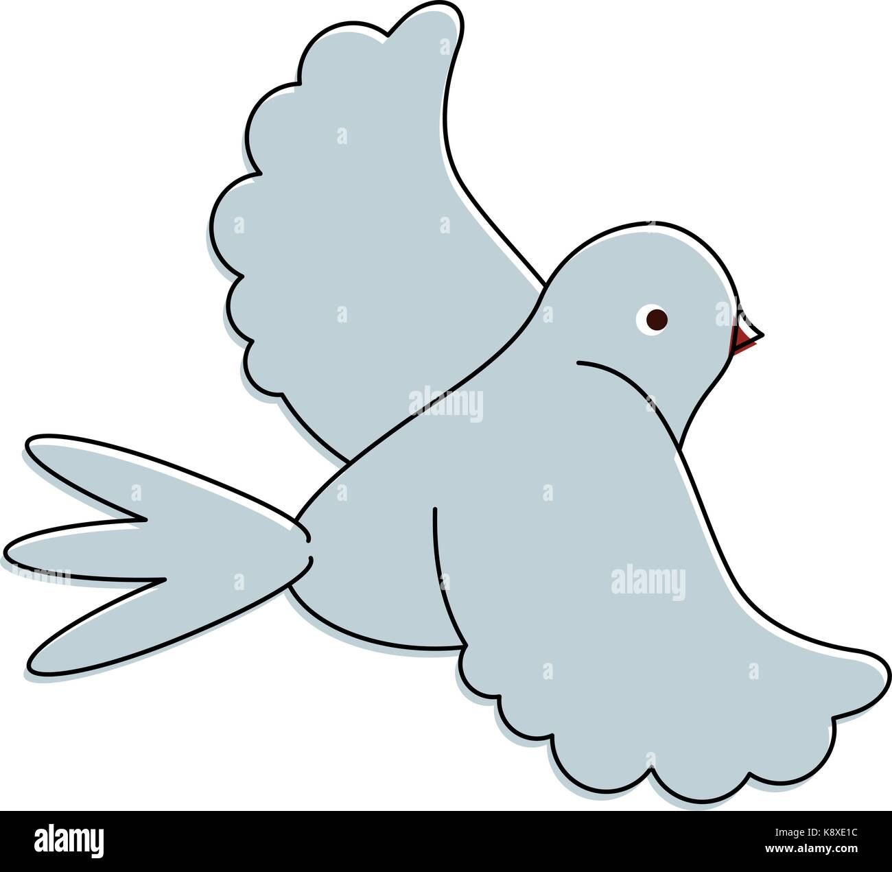 dove flying icon image Stock Vector Image & Art - Alamy