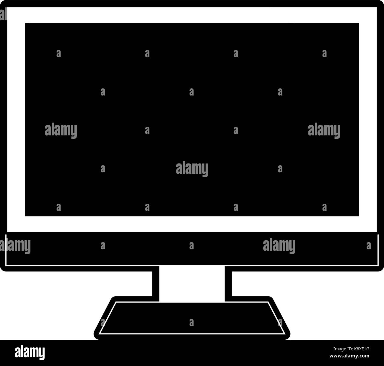 computer and keyboard icon image Stock Vector Image & Art - Alamy