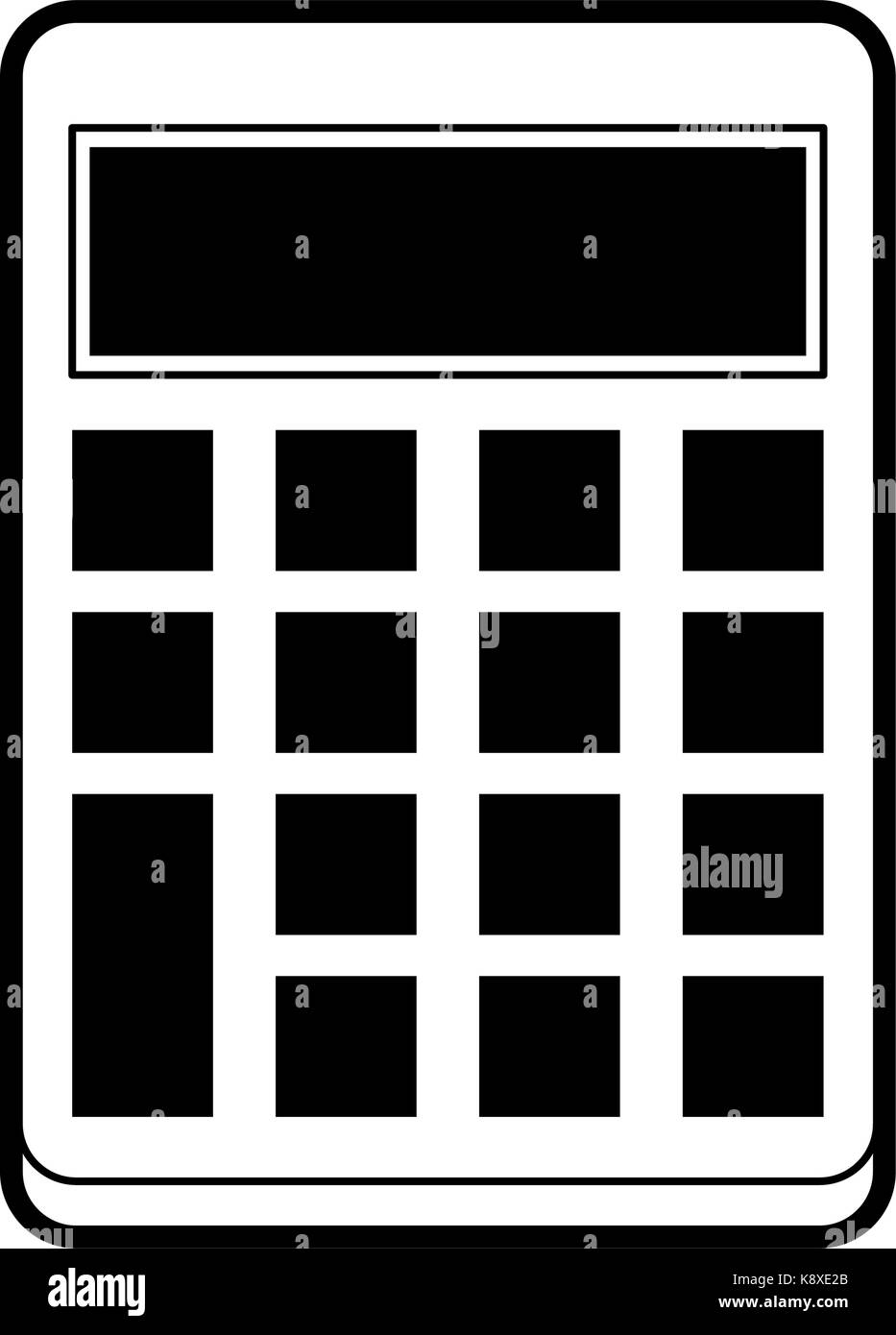 calculator with blank keys icon image Stock Vector Image & Art - Alamy