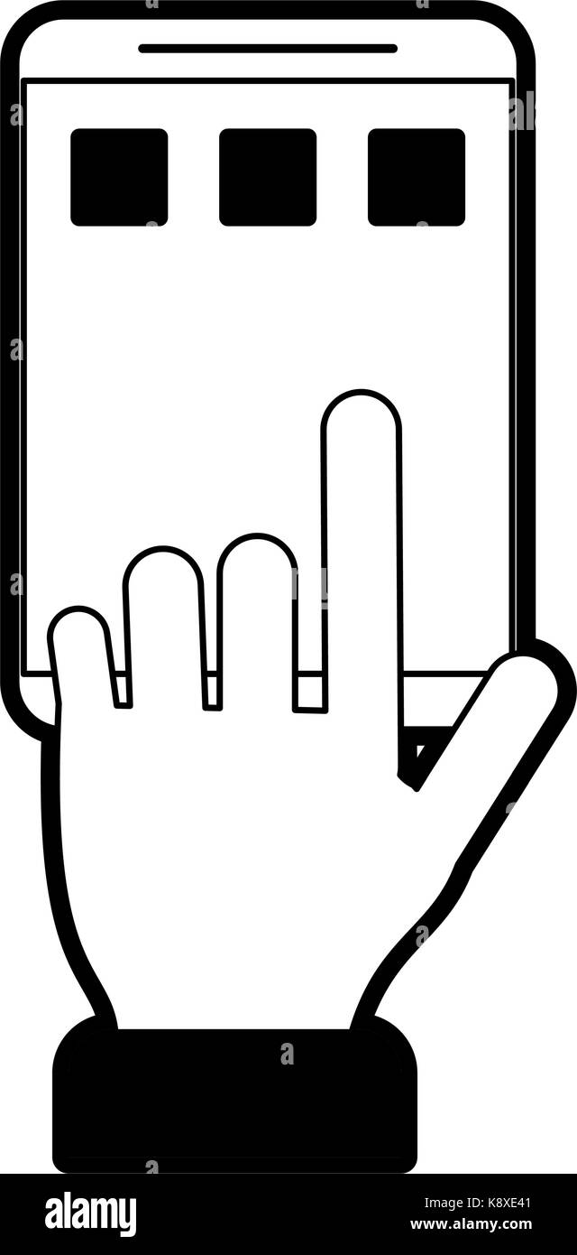 Tapping display Stock Vector Images - Alamy