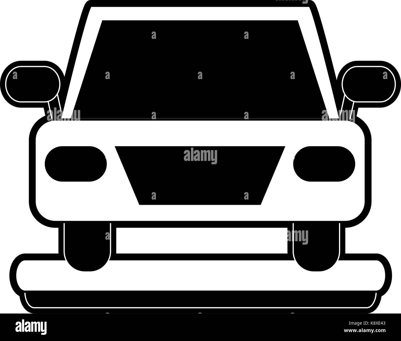 car frontview icon image Stock Vector Image & Art - Alamy
