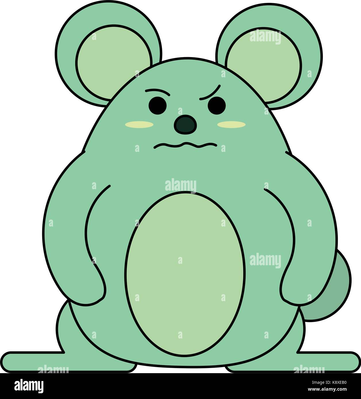 cute grumpy mouse icon image Stock Vector Image & Art - Alamy