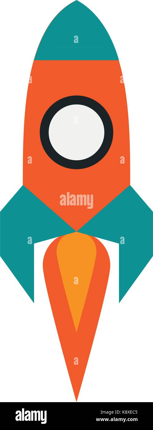flying rocket icon image Stock Vector Image & Art - Alamy