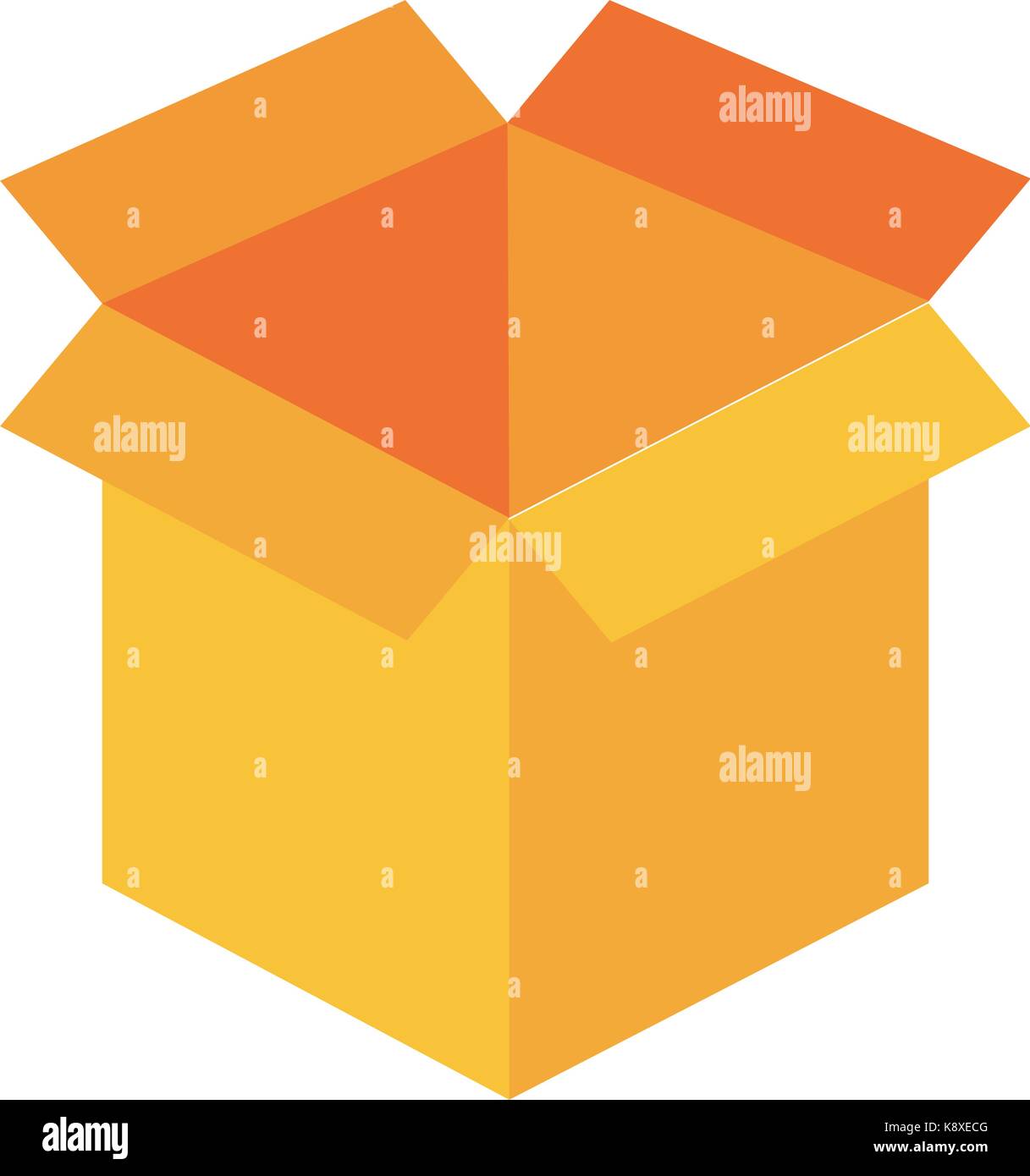 open cardboard box icon image Stock Vector Image & Art - Alamy