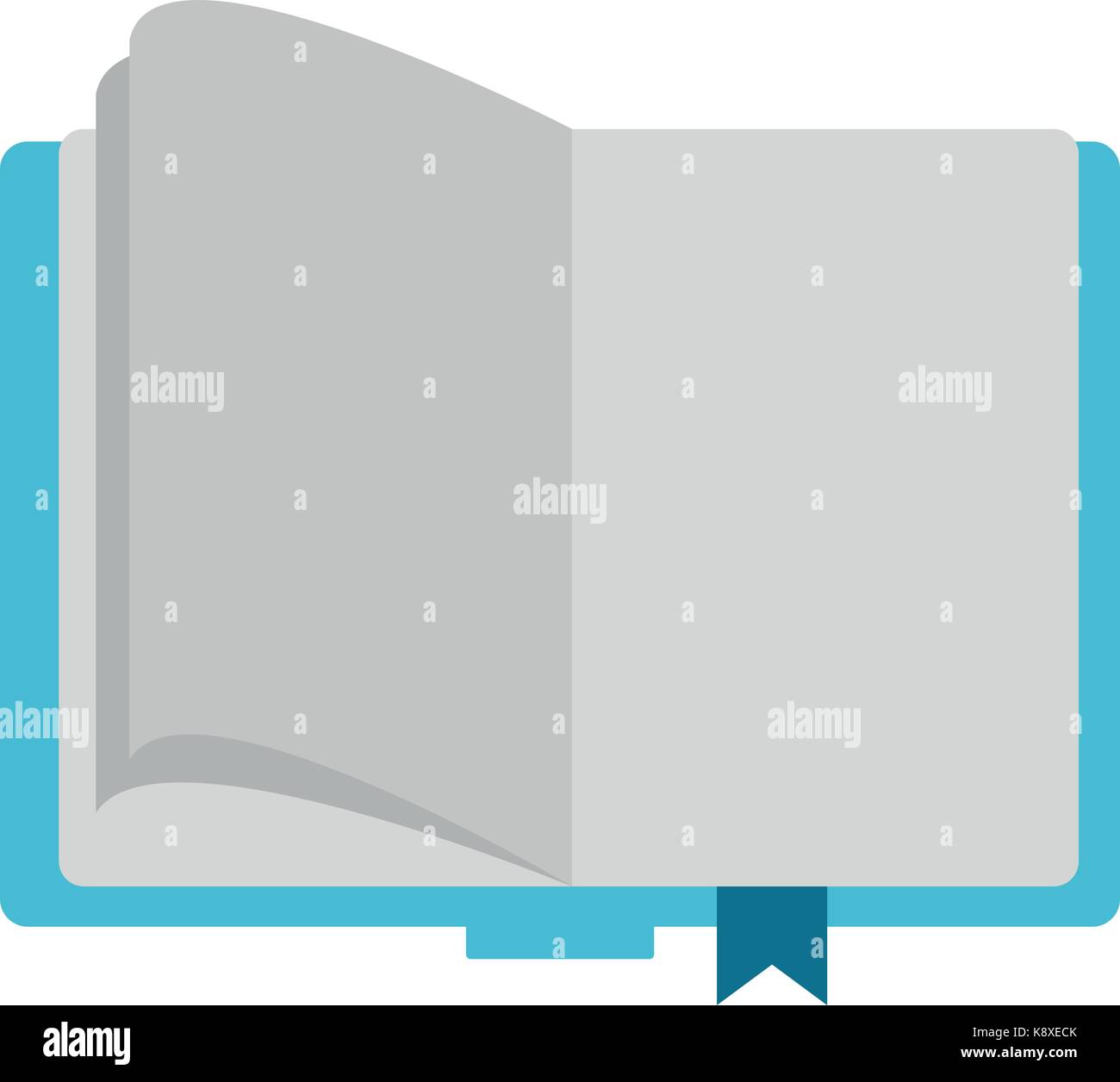 open book with blank pages icon image Stock Vector Image & Art - Alamy