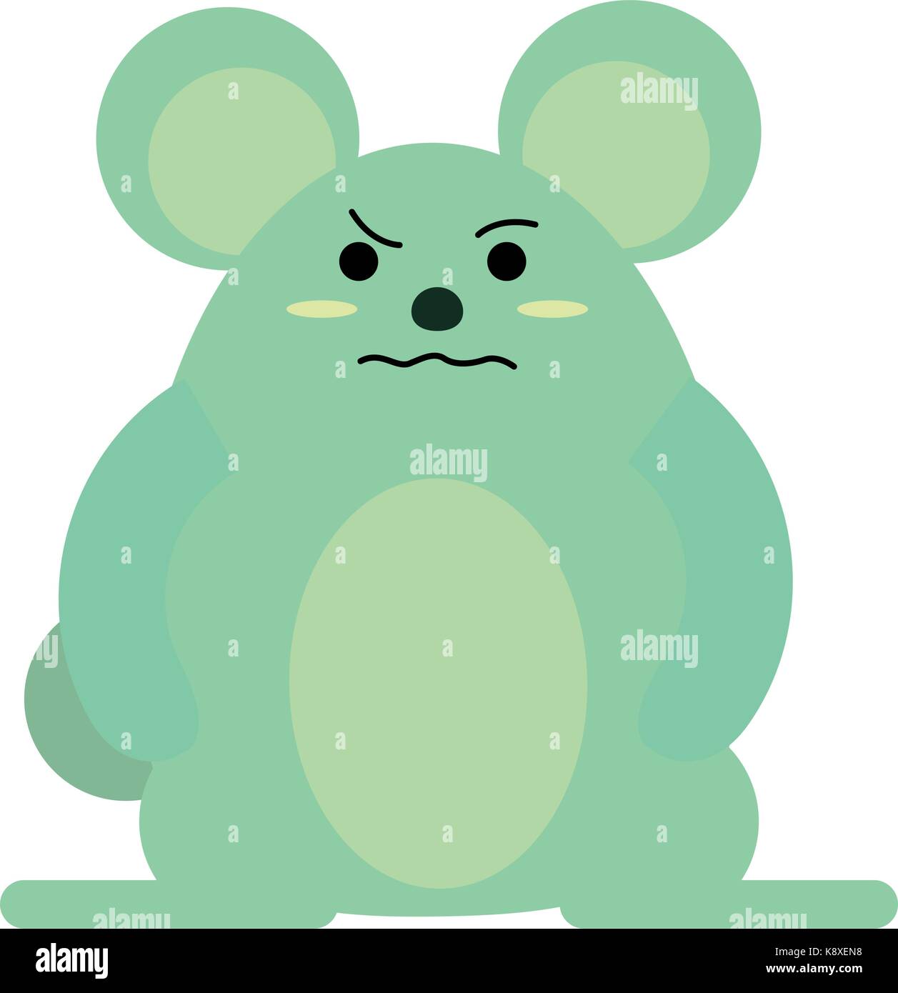 cute grumpy mouse icon image Stock Vector Image & Art - Alamy