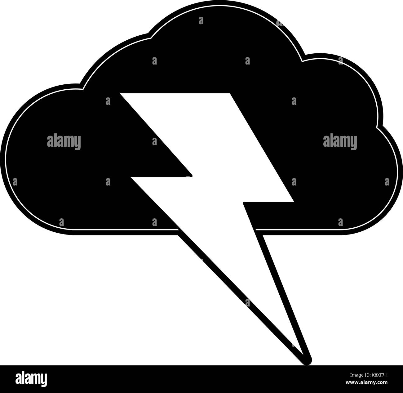 Cloud to cloud lightening Stock Vector Images - Alamy