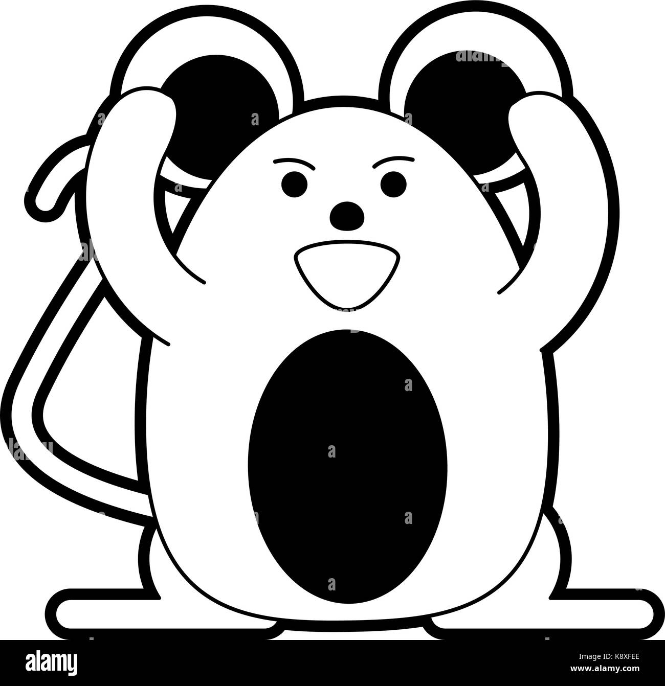 cute happy mouse icon image Stock Vector Image & Art - Alamy