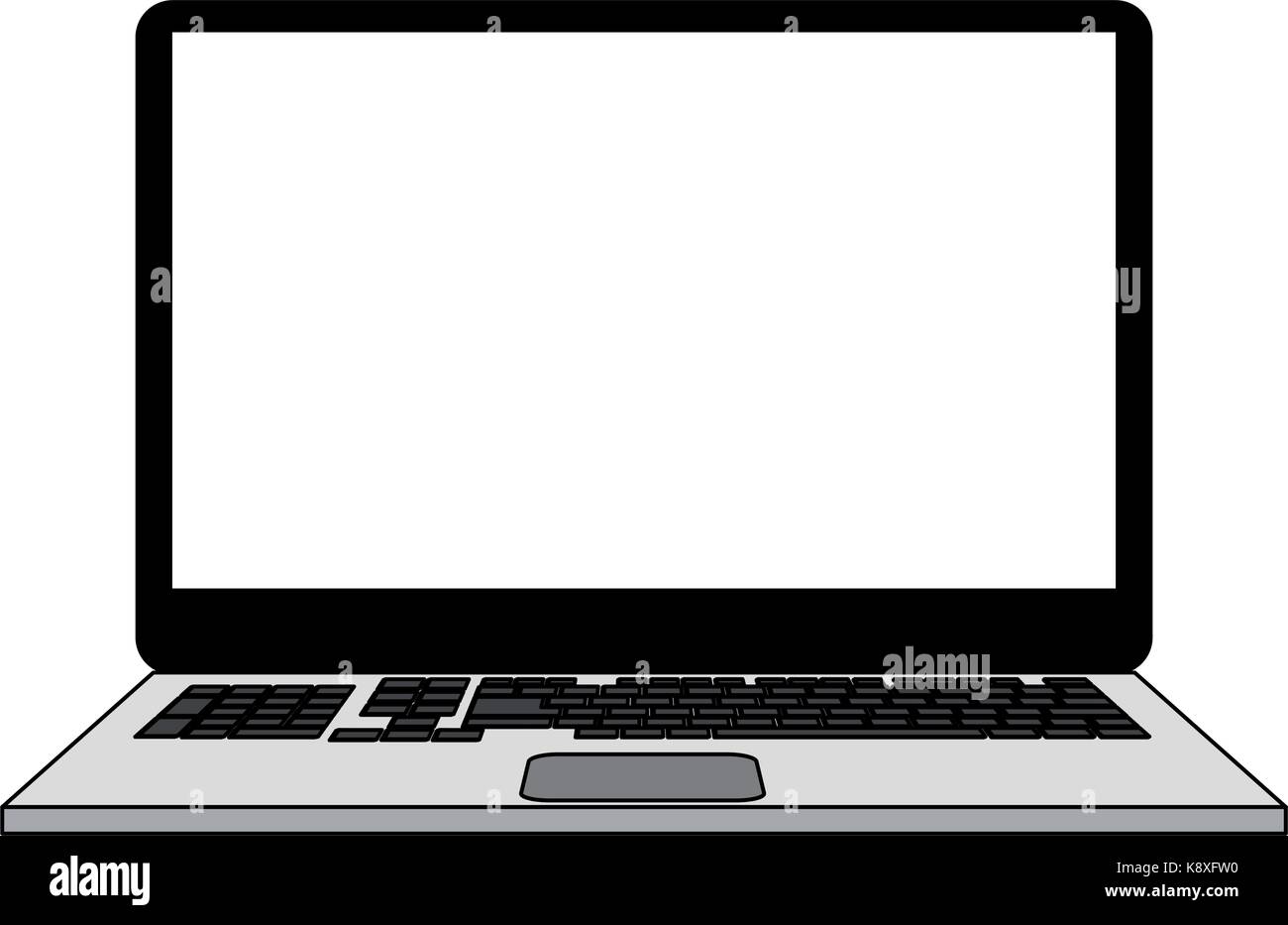 laptop with blank screen icon image Stock Vector Image & Art - Alamy