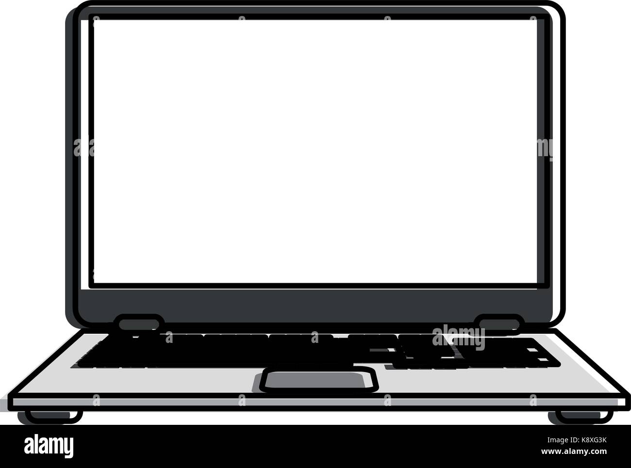 laptop with blank screen icon image Stock Vector Image & Art - Alamy