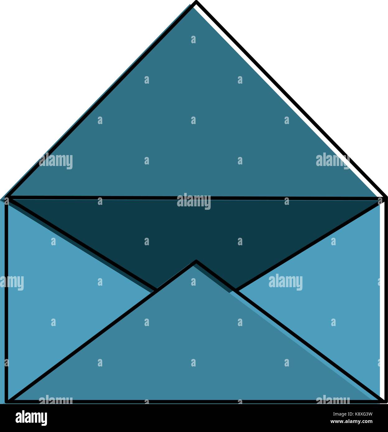 open envelope icon image Stock Vector Image & Art - Alamy