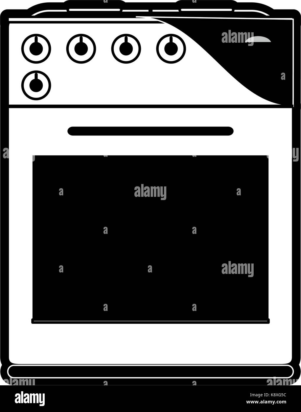 Kitchen traditional stove Stock Vector Images - Alamy