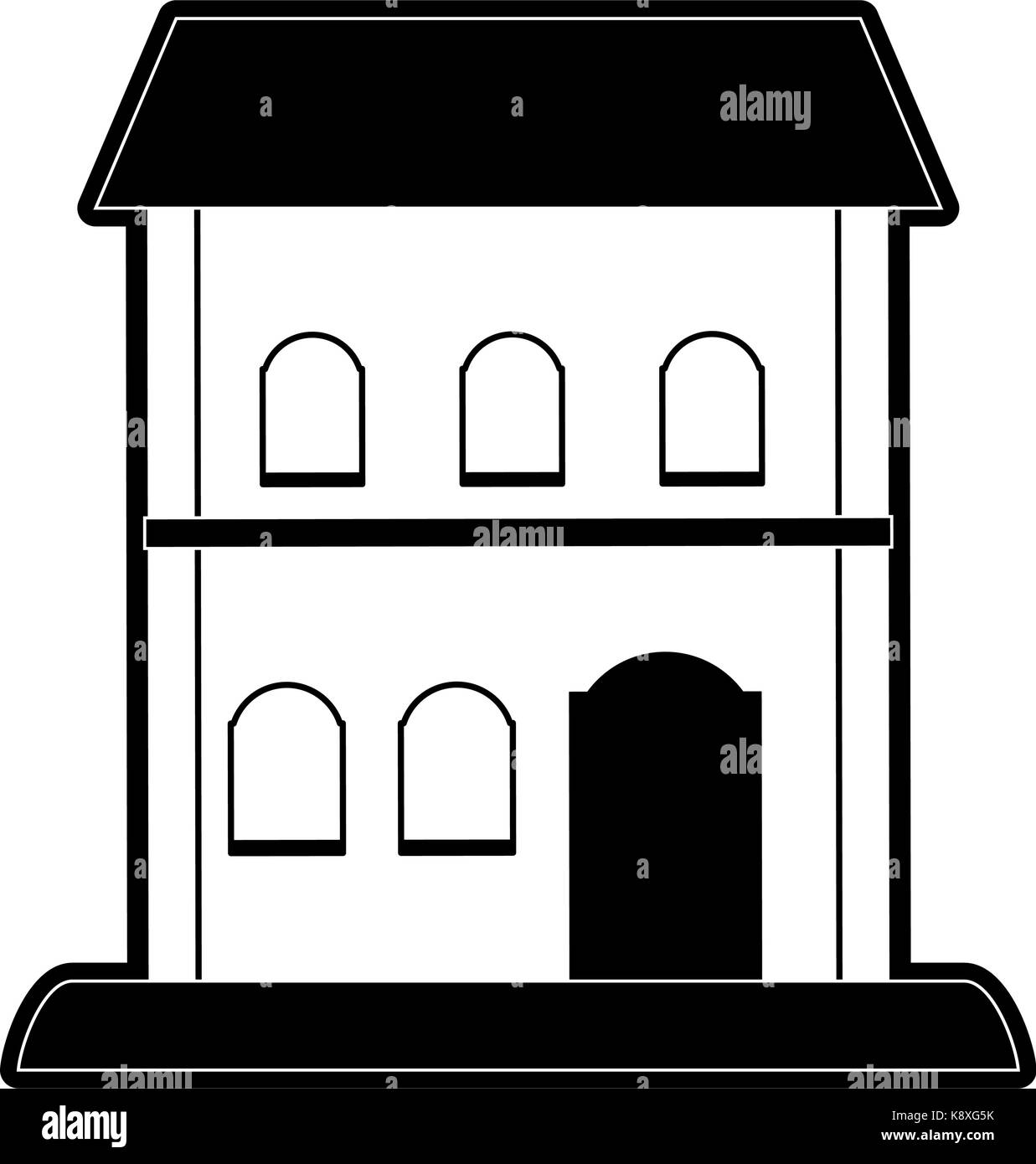 vintage building town or village icon image Stock Vector Image & Art ...
