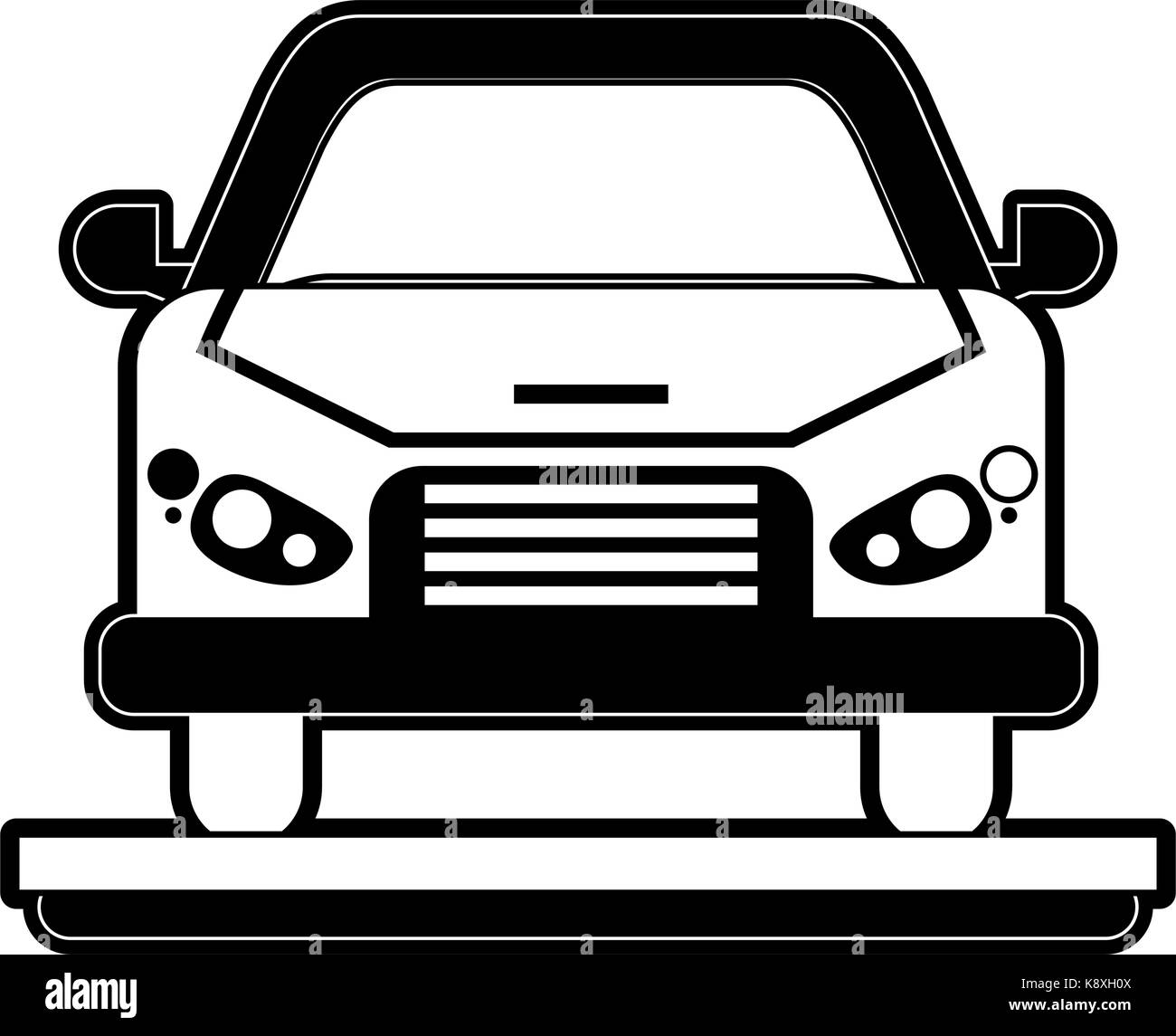 car frontview icon image Stock Vector Image & Art - Alamy