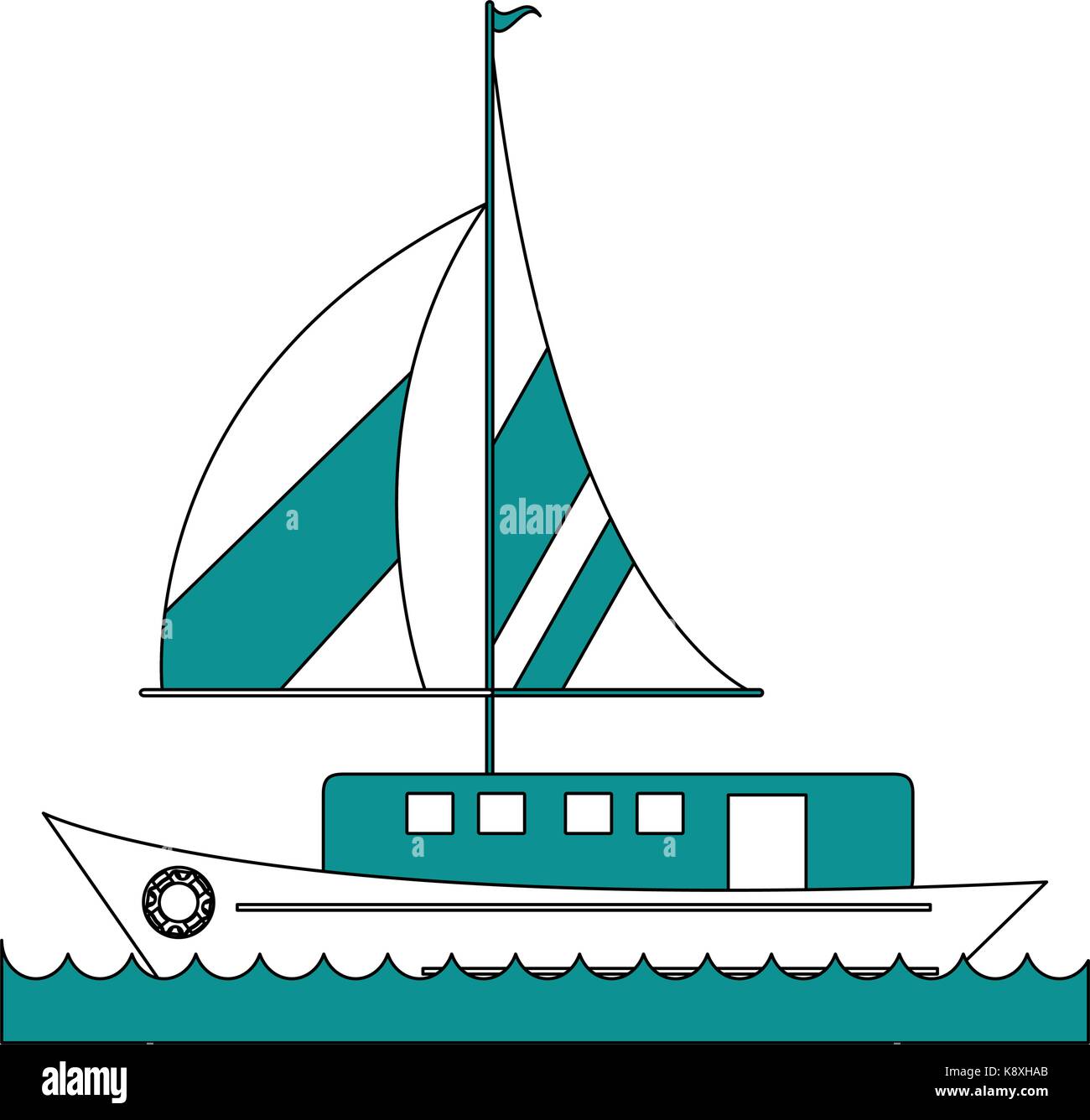 ship with sails icon image Stock Vector Image & Art - Alamy