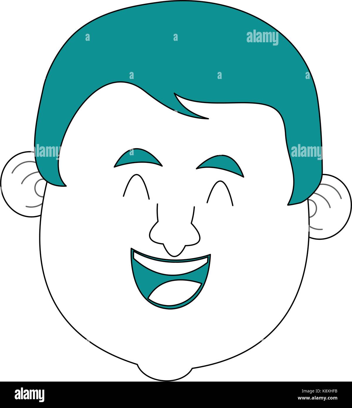 man laughing icon image Stock Vector Image & Art - Alamy