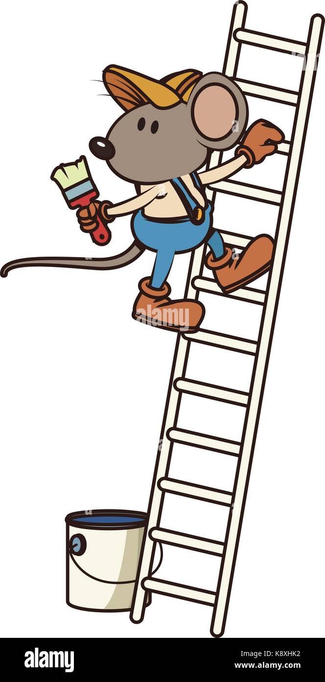 Cute mouse worker cartoon Stock Vector Image & Art - Alamy