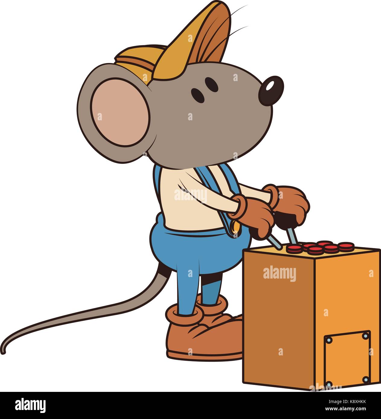 Cute mouse worker cartoon Stock Vector Image & Art - Alamy