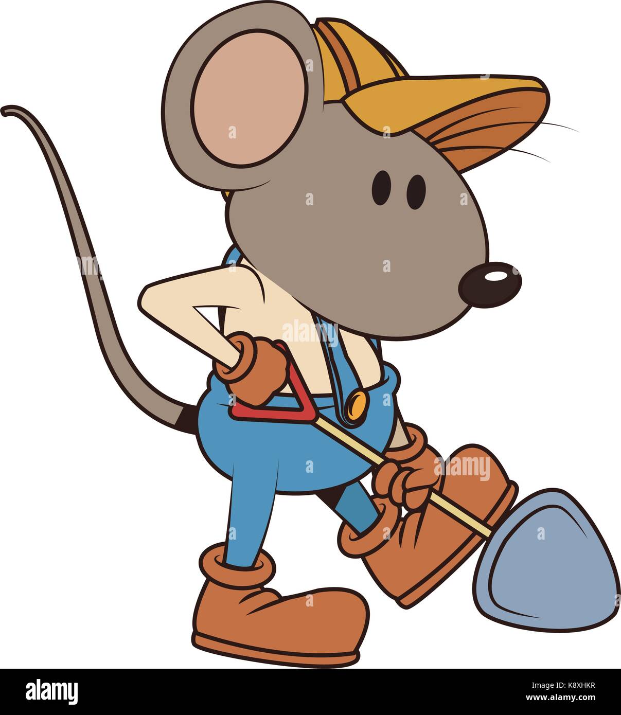 Cute mouse worker cartoon Stock Vector Image & Art - Alamy