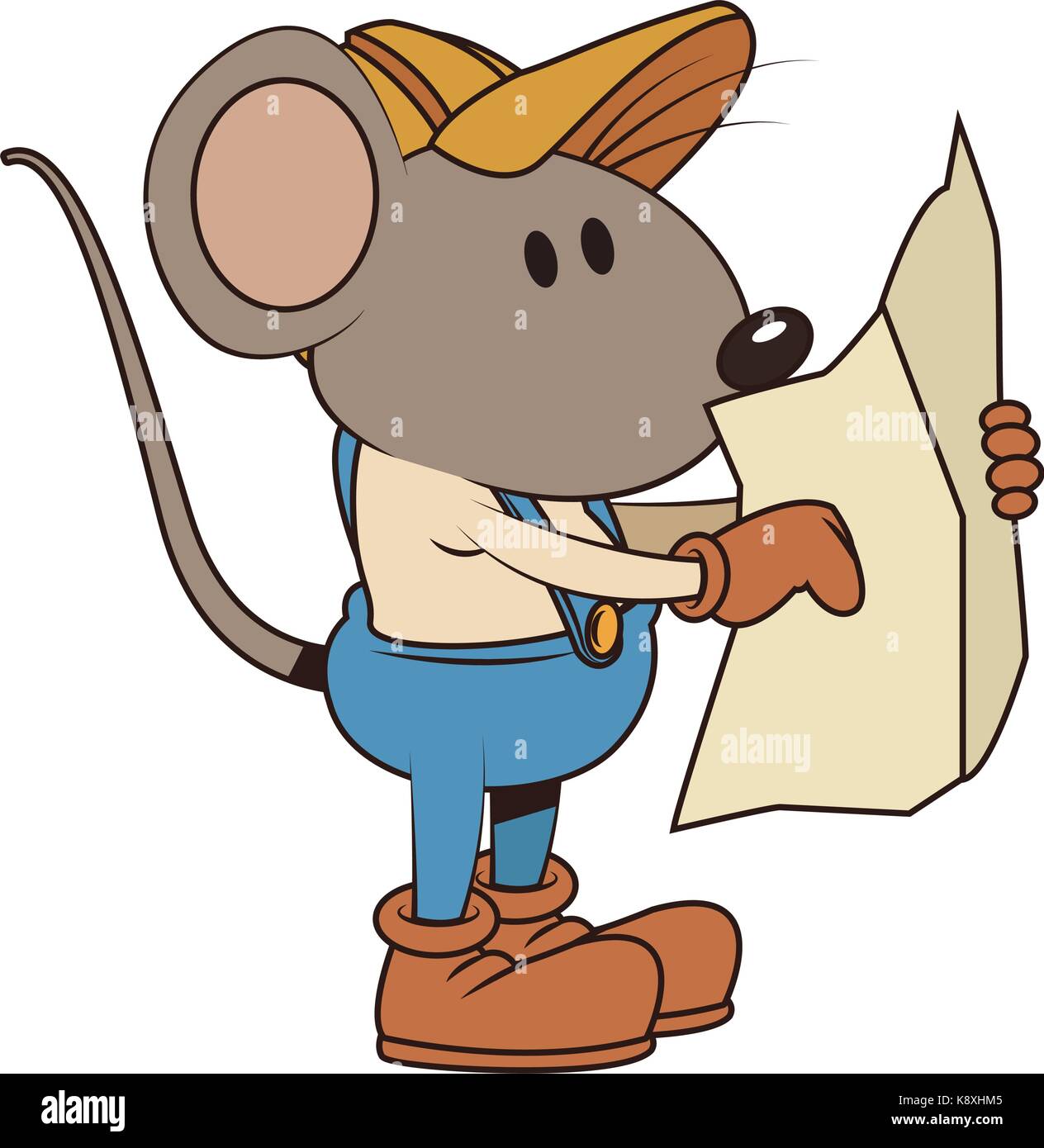 Cute mouse worker cartoon Stock Vector Image & Art - Alamy