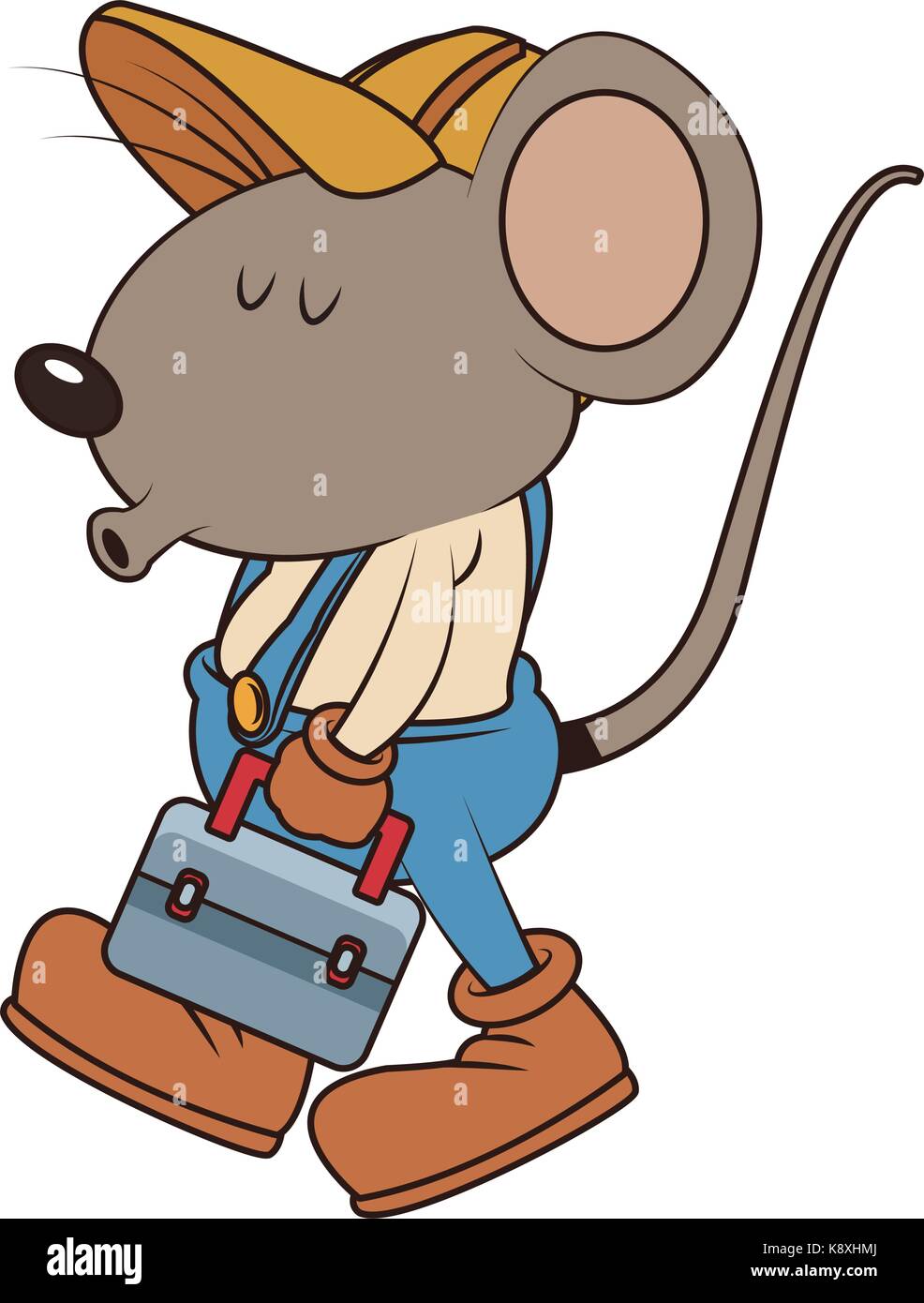 Cute mouse worker cartoon Stock Vector Image & Art - Alamy