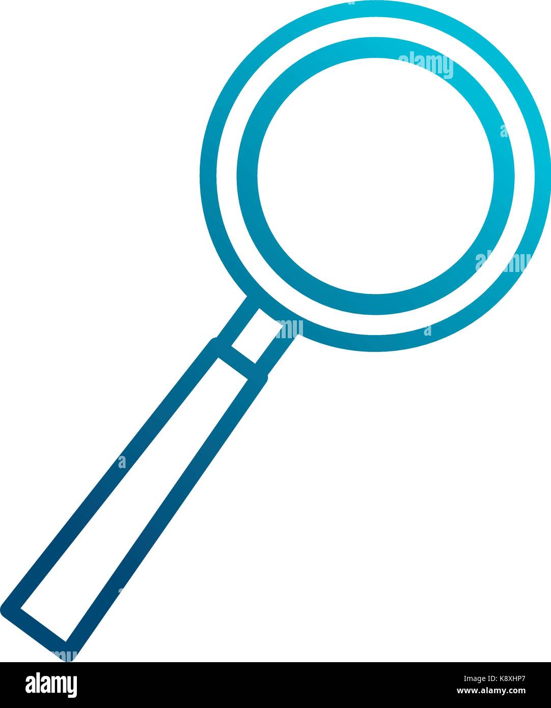 Magnifying glass symbol Stock Vector Image & Art - Alamy