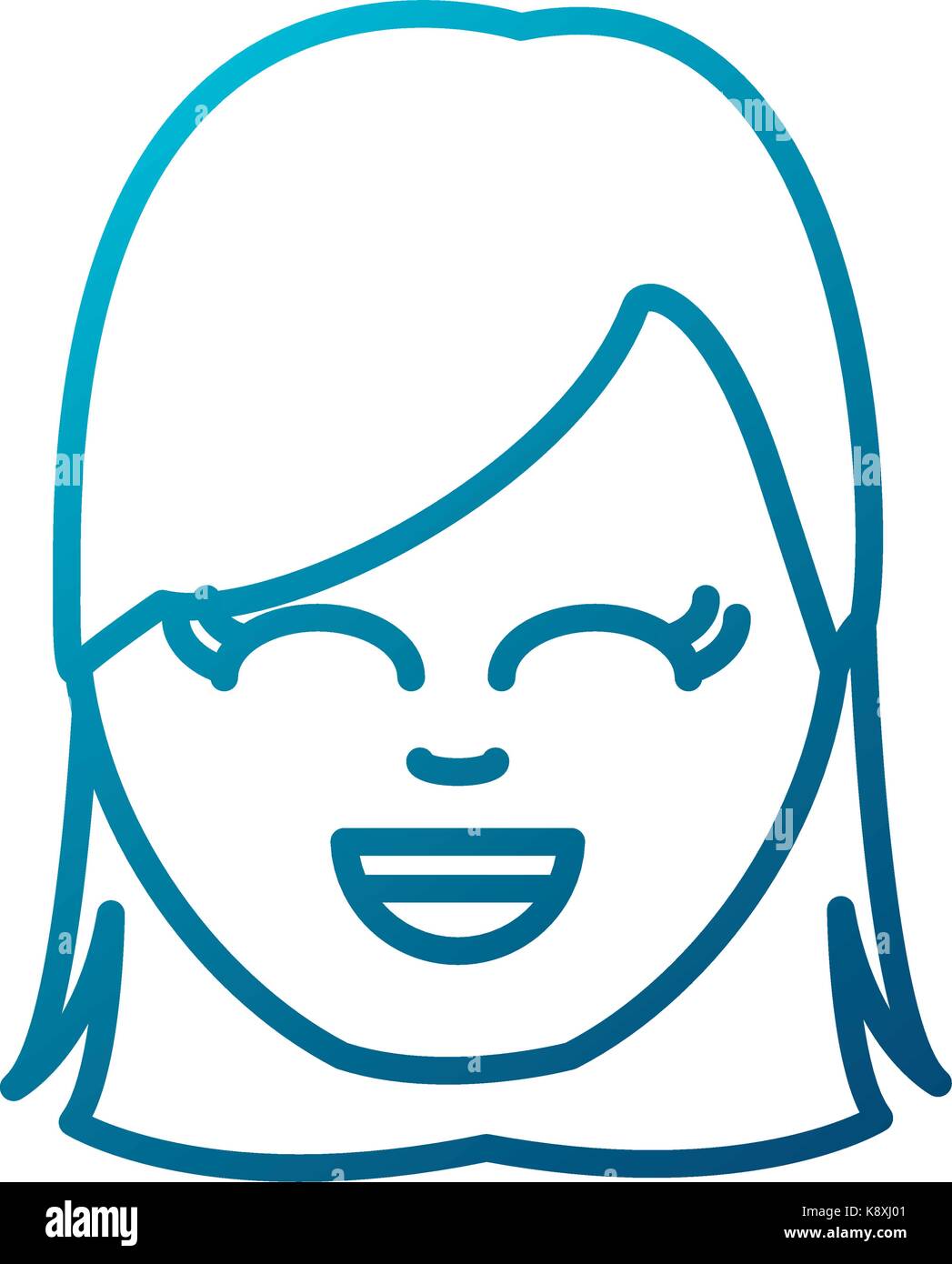 Woman smiling cartoon Stock Vector Image & Art - Alamy