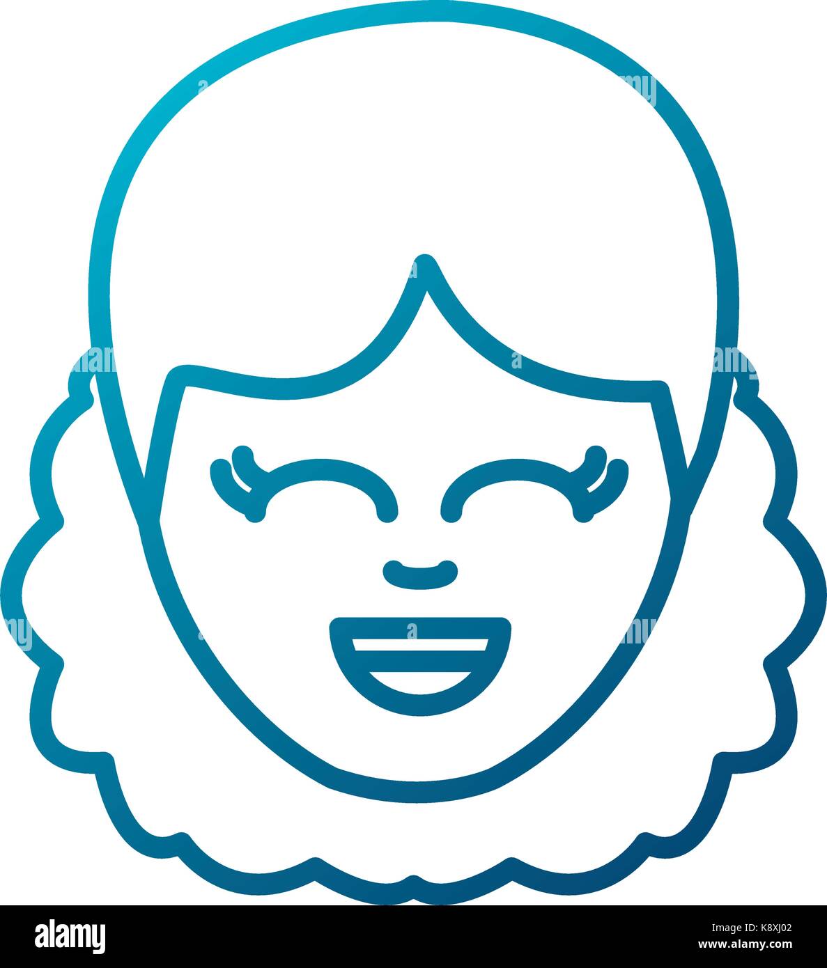 Woman smiling cartoon Stock Vector Image & Art - Alamy