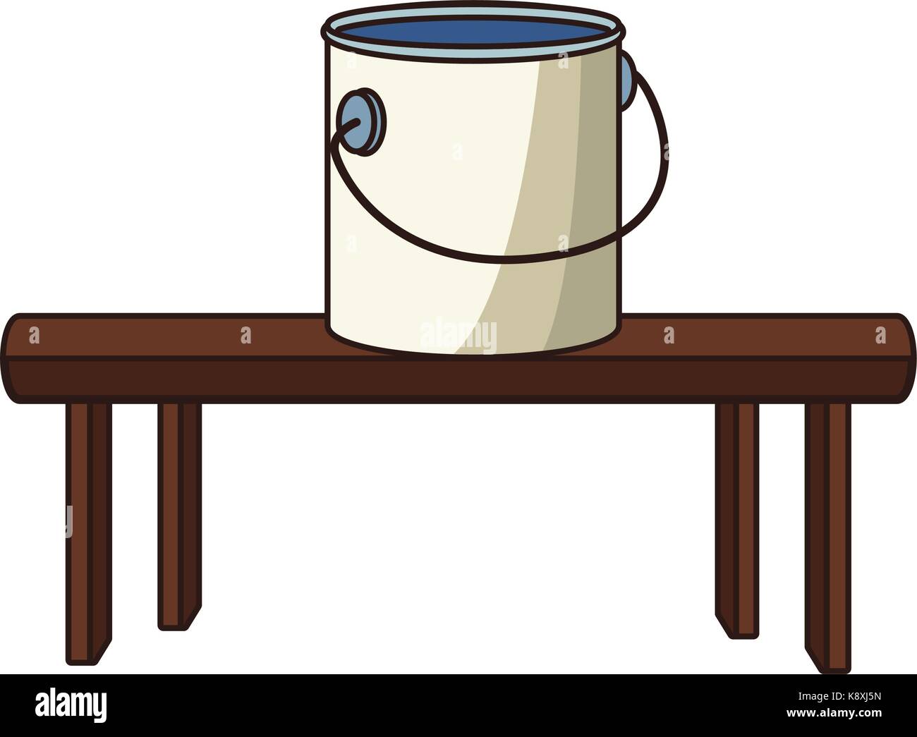 Paint bucket isolated Stock Vector Image & Art - Alamy