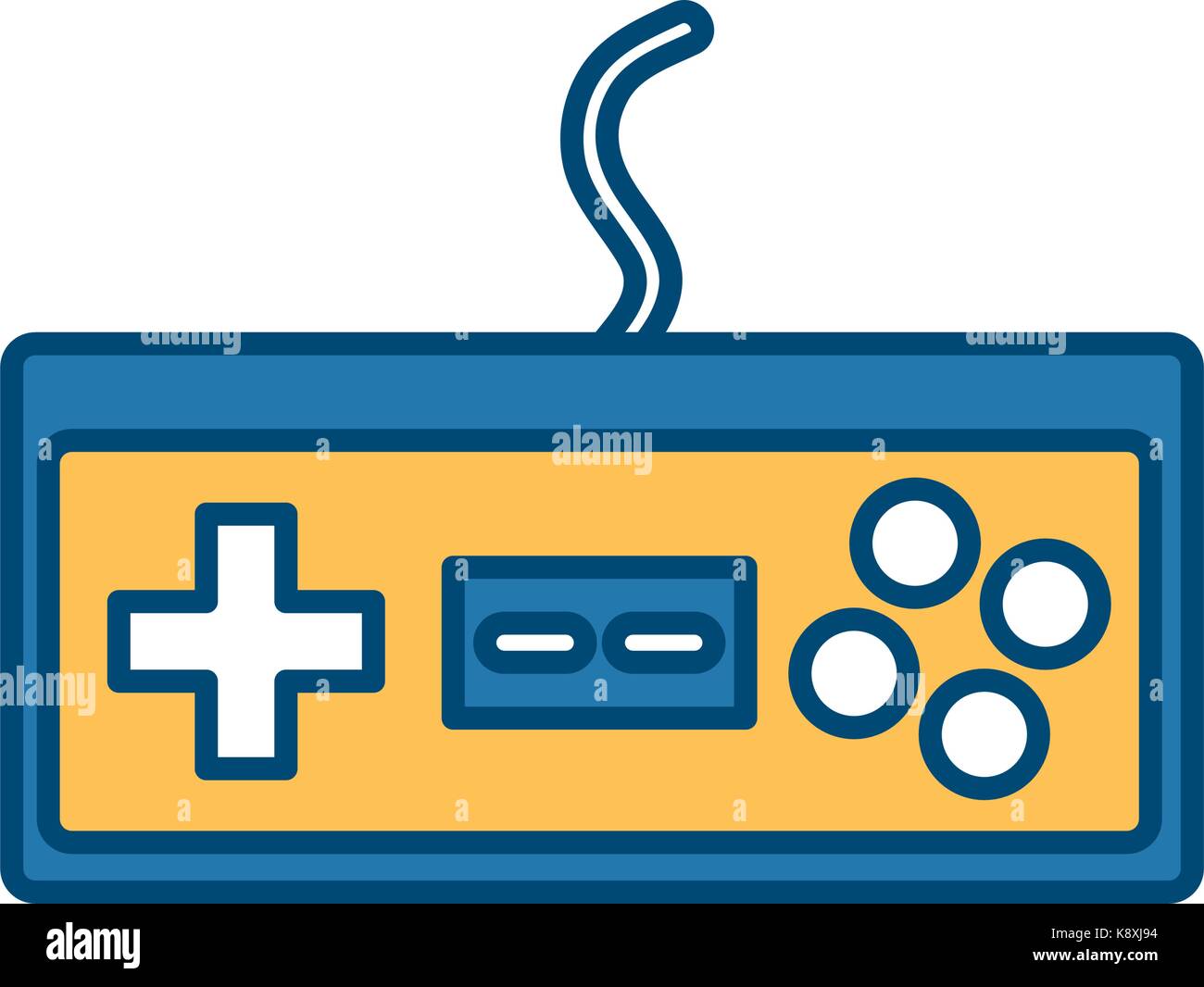 Old console gamepad Stock Vector Image & Art - Alamy