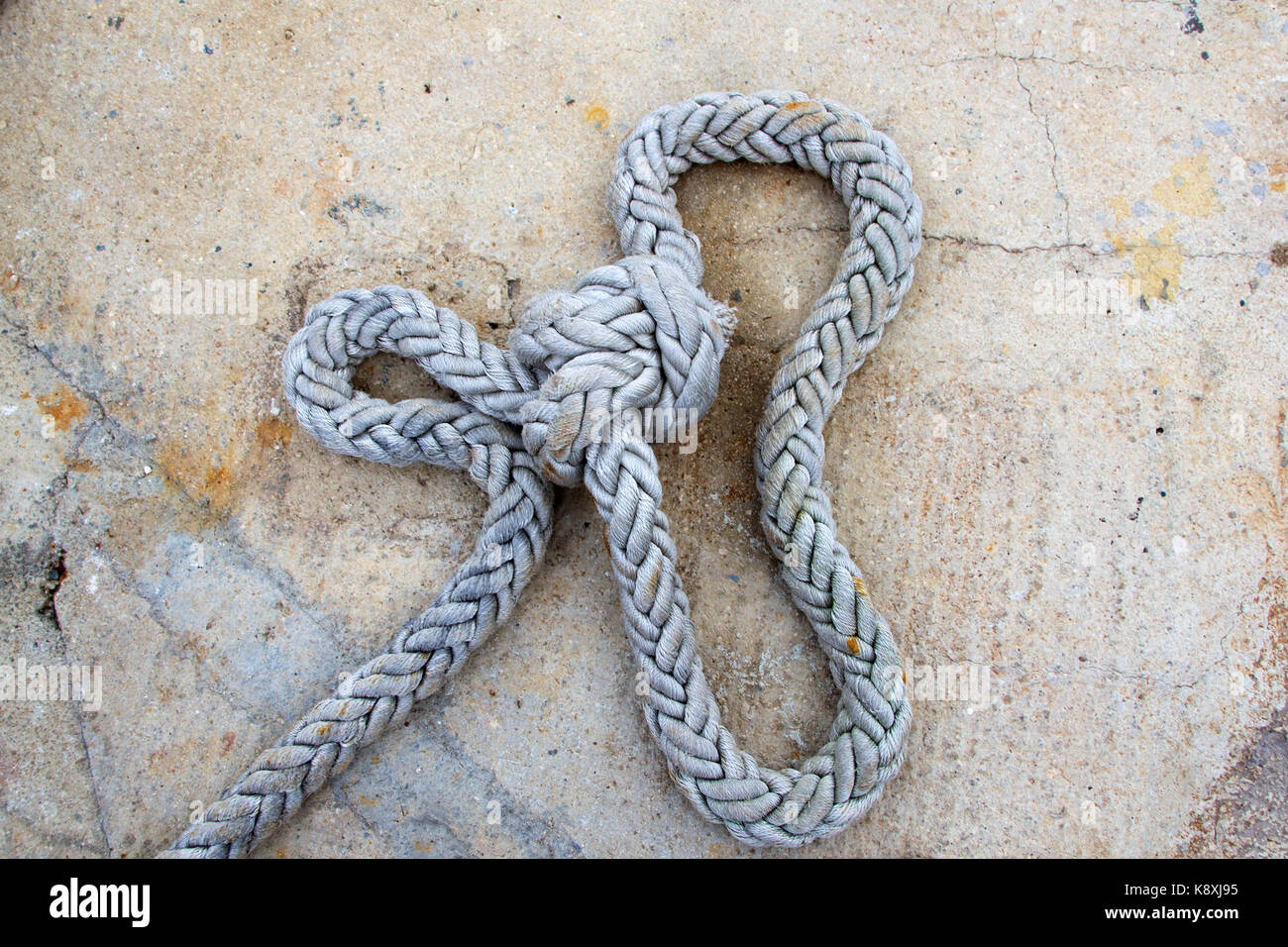Marine rope for boat docking. Hemp or boat rope Stock Photo - Alamy