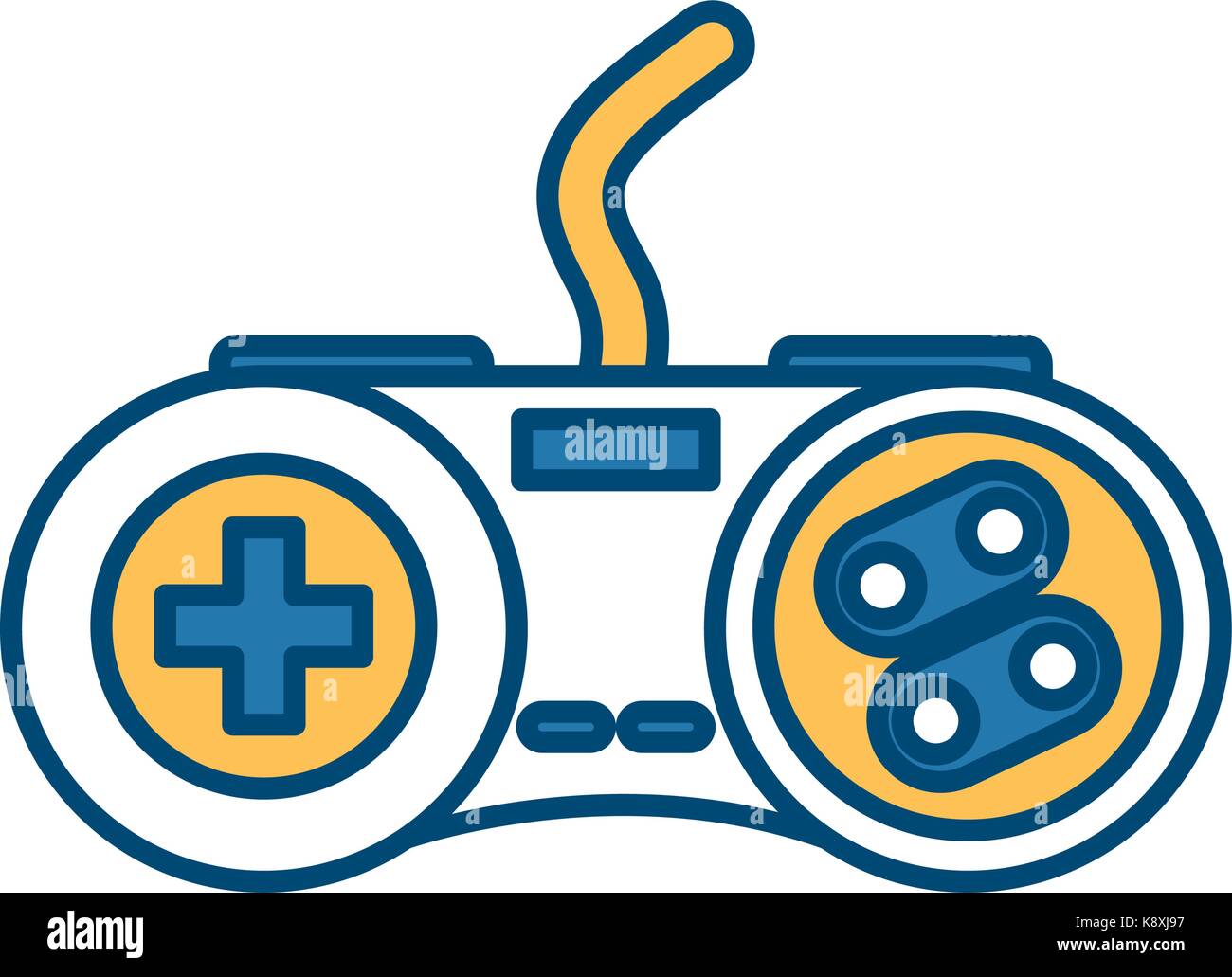 Old console gamepad Stock Vector Image & Art - Alamy