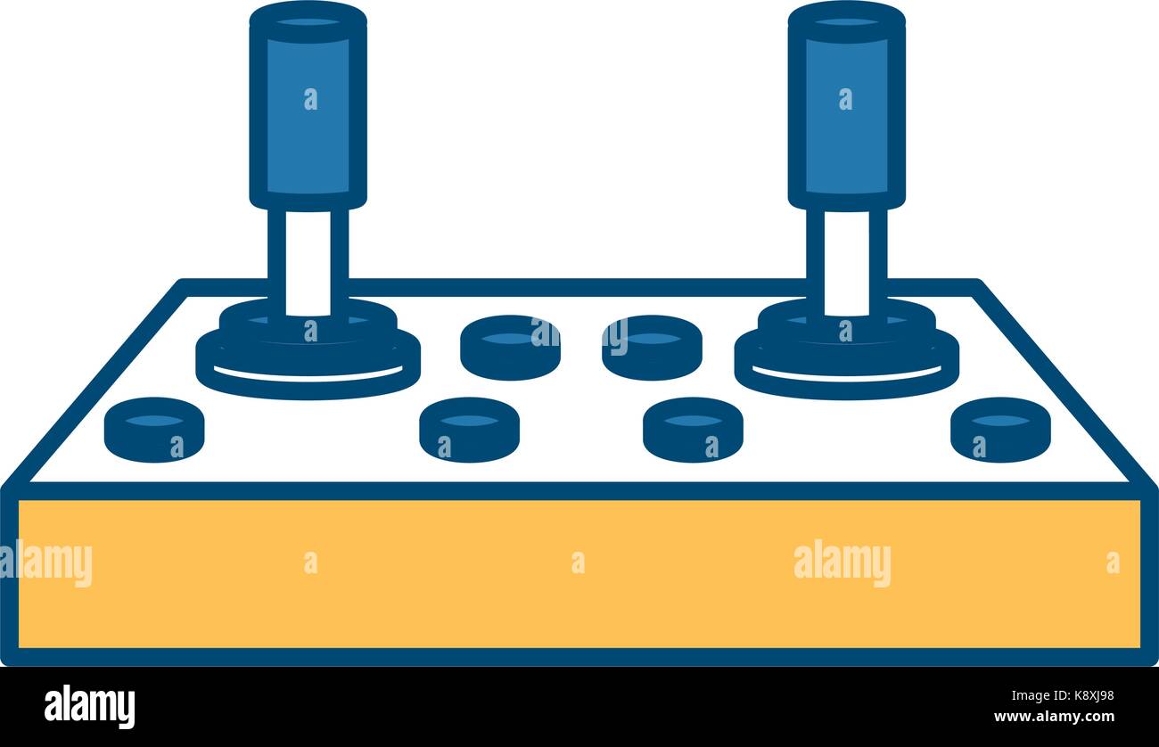 Old console gamepad Stock Vector Image & Art - Alamy