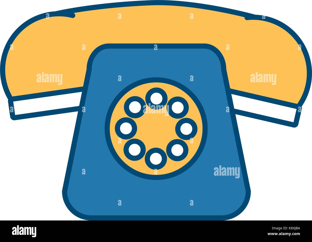 Telephone isolated symbol Stock Vector Image & Art - Alamy