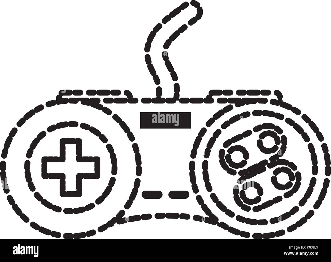 Old console gamepad Stock Vector Image & Art - Alamy
