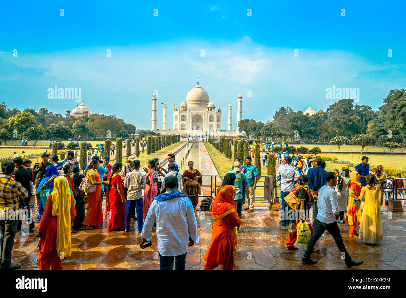 Agra, India - September 20, 2017: Unidentified people walking and ...