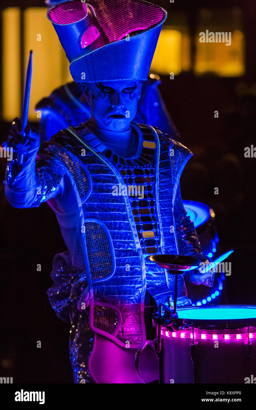 The sparks drummers drumming Stock Photo - Alamy