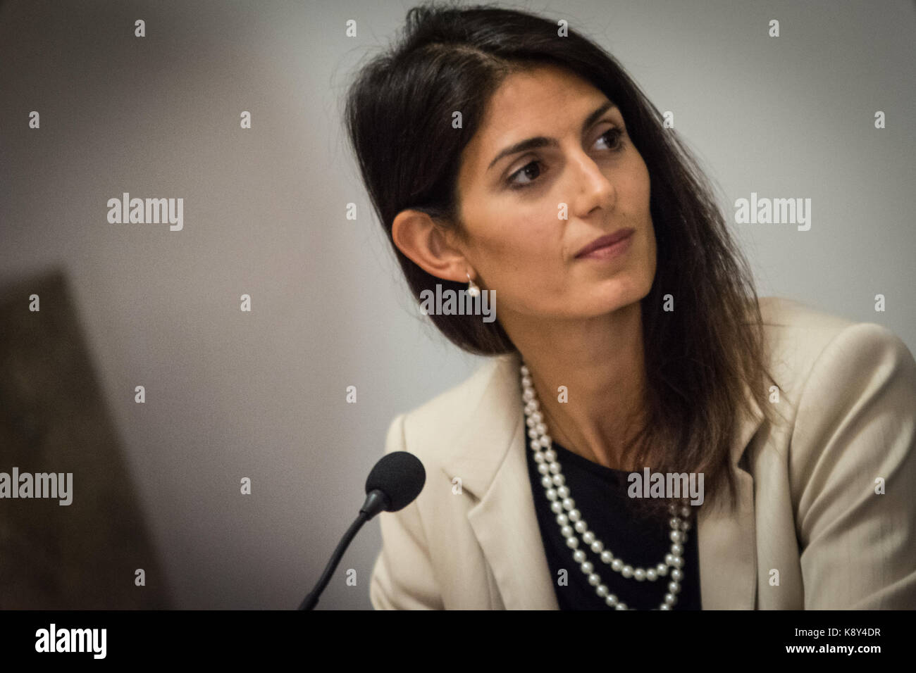 Rome, Italy. 20th Sep, 2017. Virginia Raggi, Mayor of Rome during a ...