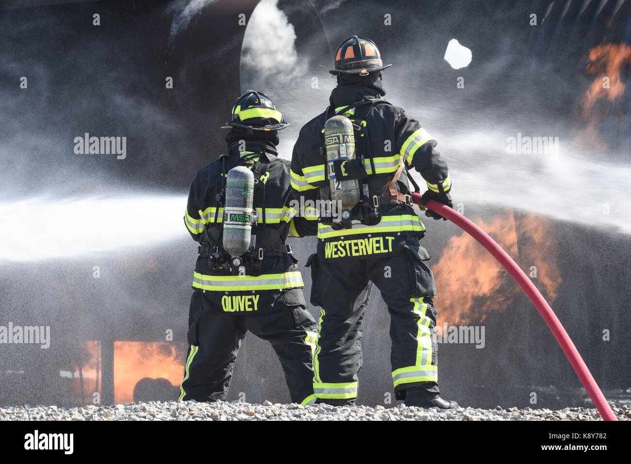 Members of the Tulsa Fire Department Stock Photo - Alamy