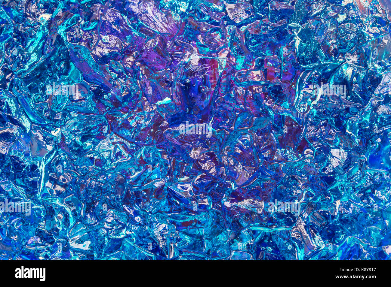 Close up of aqua crystal gel for background Stock Photo - Alamy