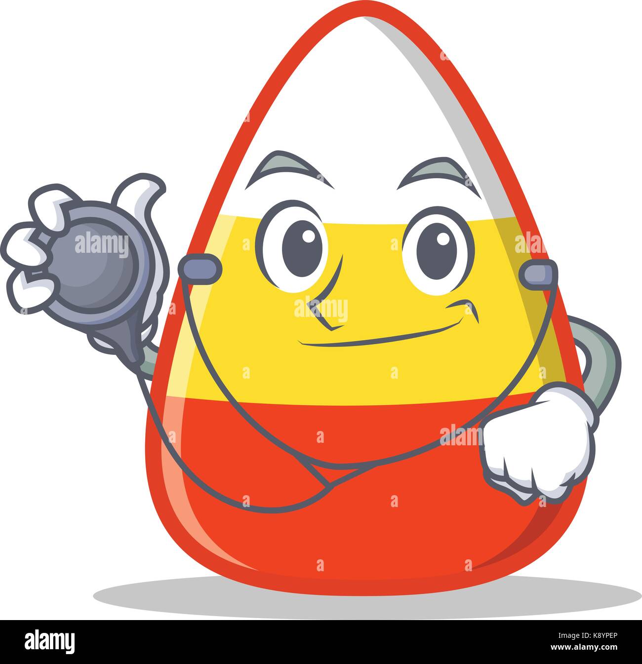 Doctor candy corn character cartoon Stock Vector Image & Art - Alamy