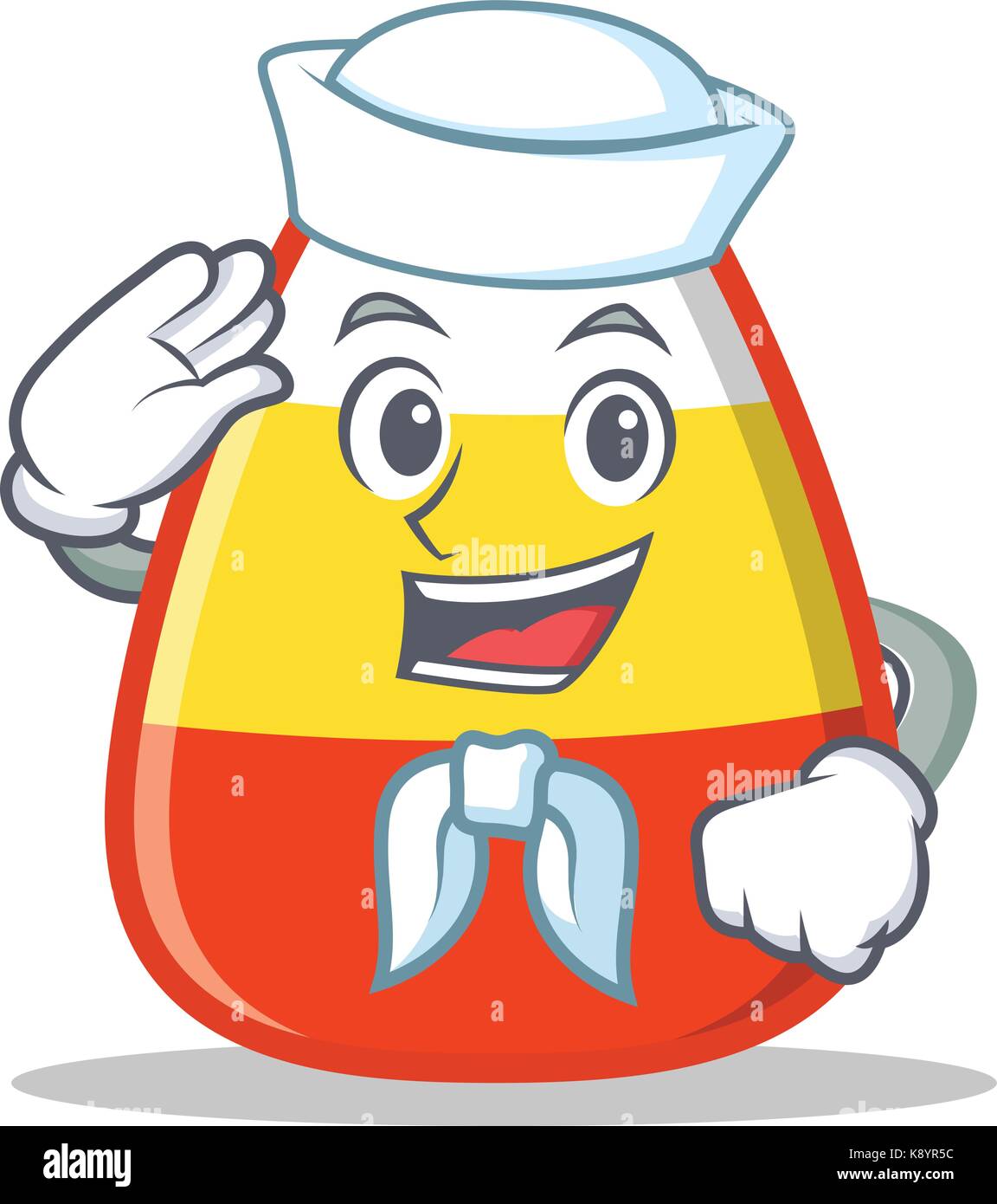 Sailor candy corn character cartoon Stock Vector Image & Art - Alamy