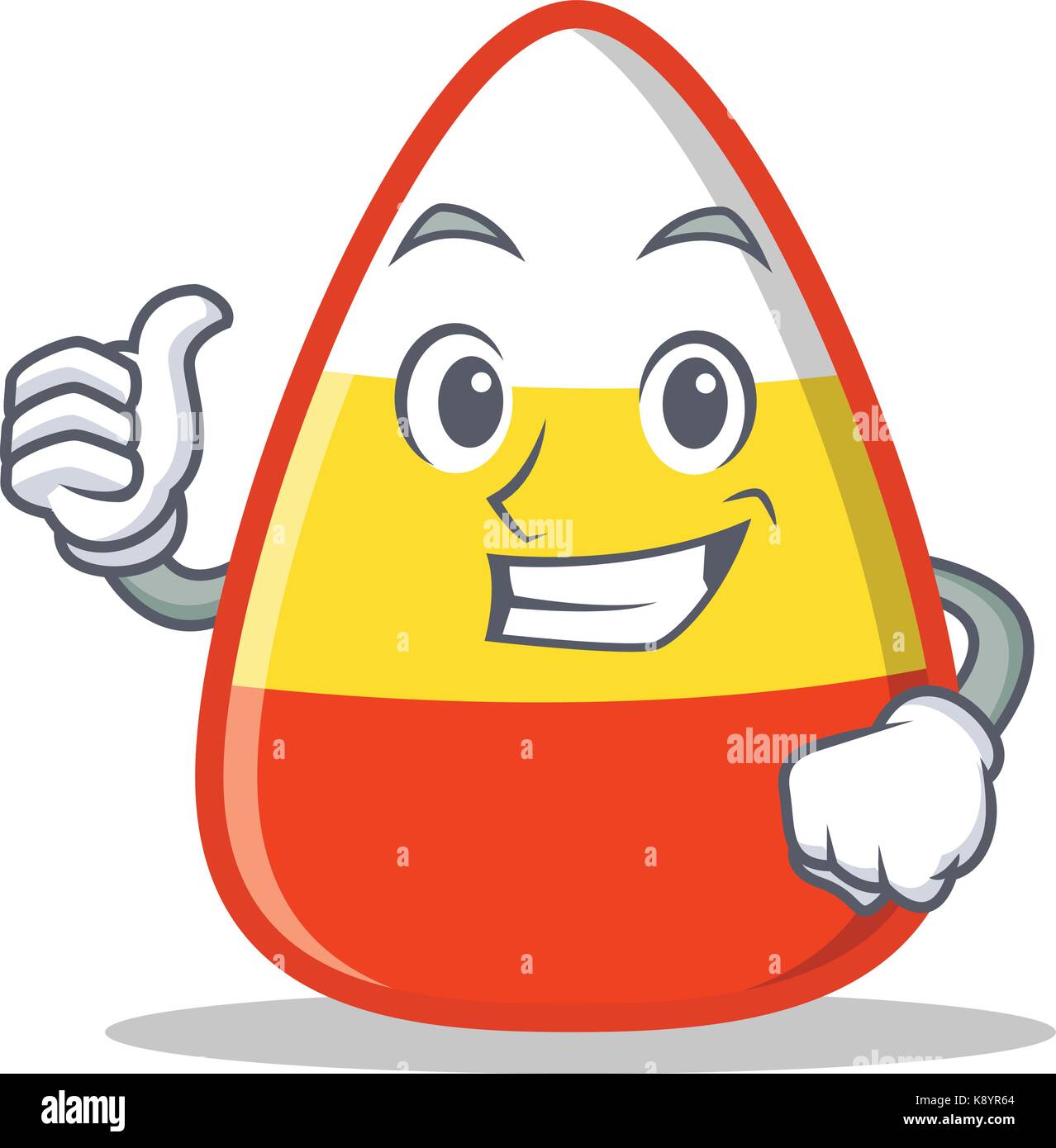 Thumbs up candy corn character cartoon Stock Vector Image & Art - Alamy