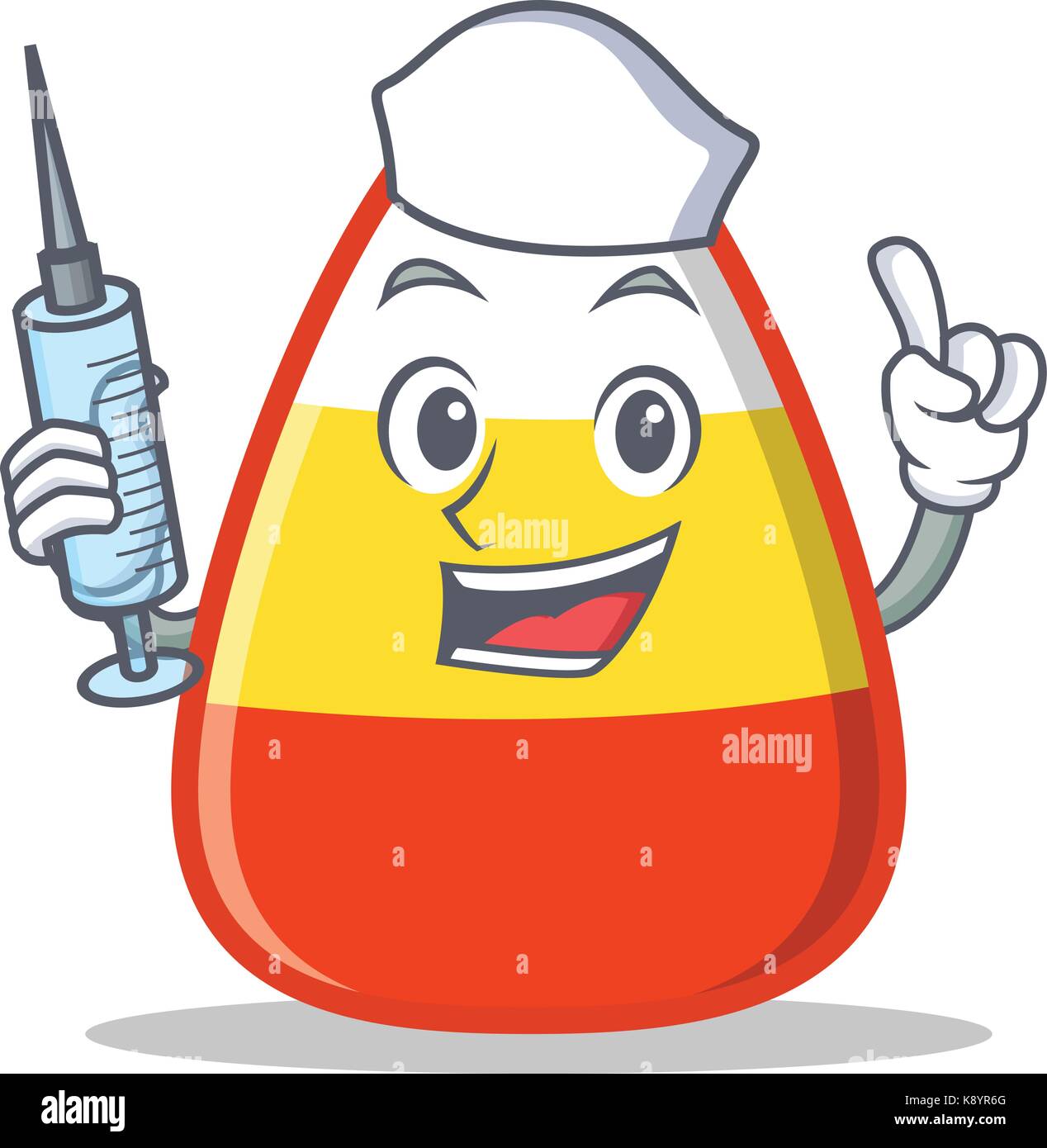 Nurse candy corn character cartoon Stock Vector Image & Art - Alamy