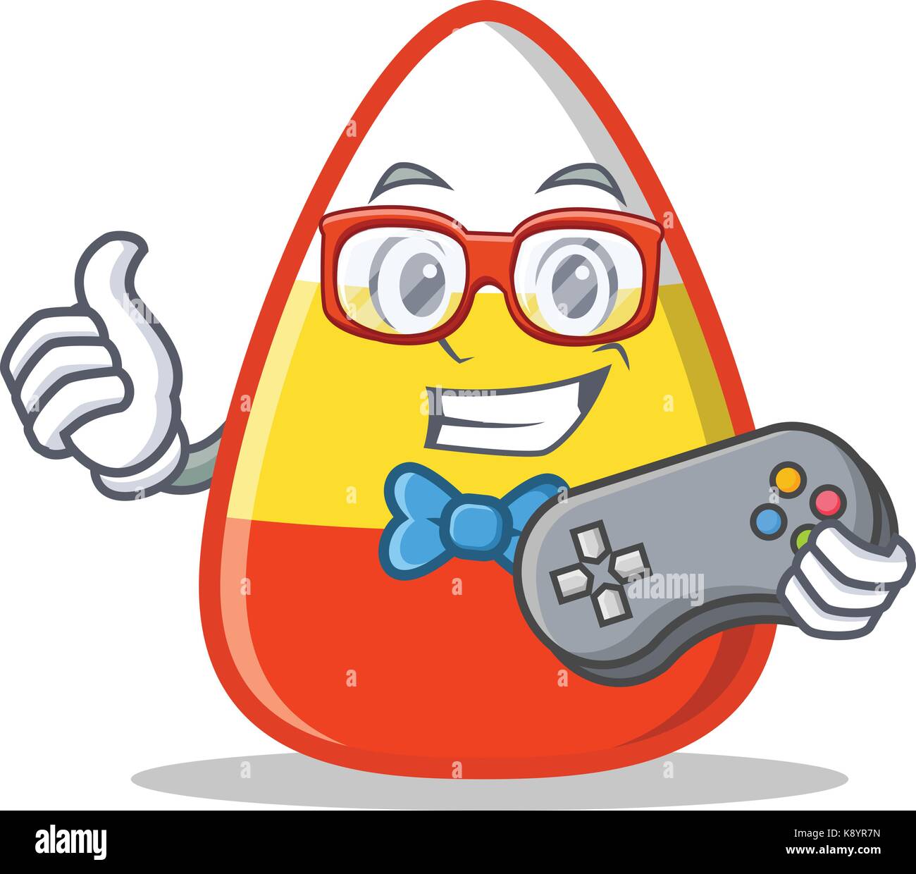 Gamer candy corn character cartoon Stock Vector Image & Art - Alamy