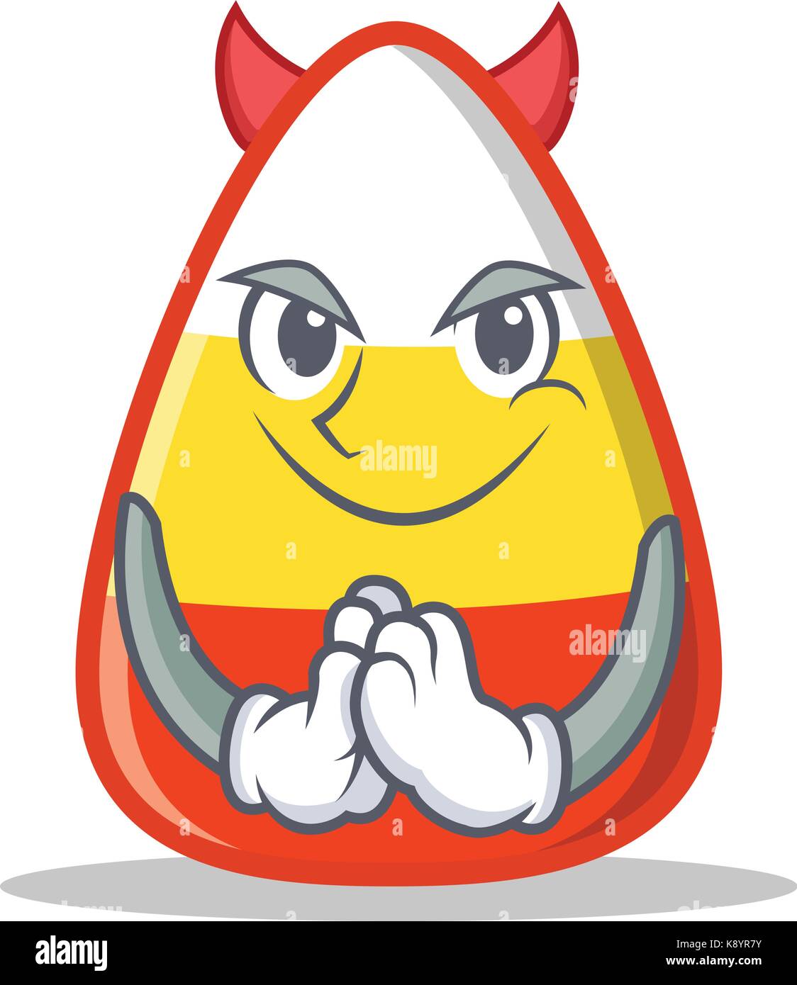Devil candy corn character cartoon Stock Vector Image & Art - Alamy
